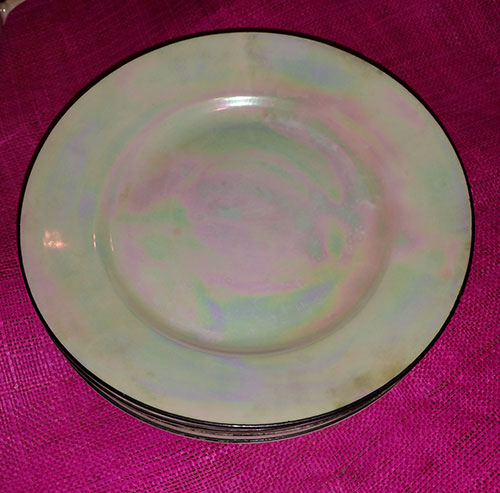 Vintage Lusterware Tea Set and Cake Plates